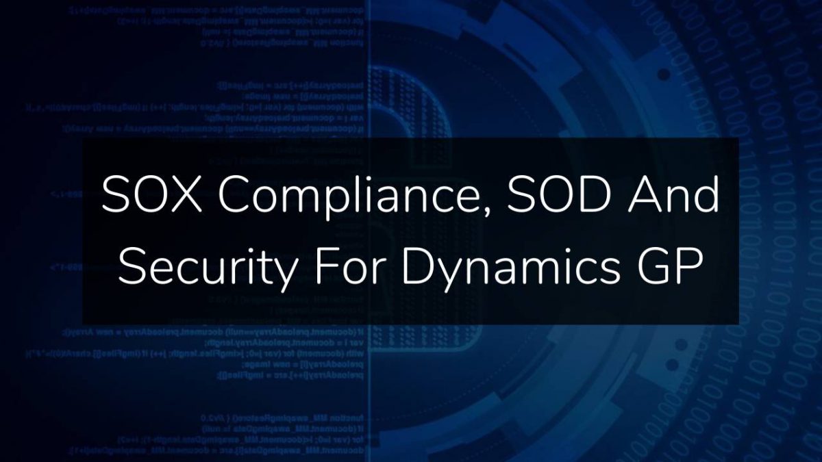 GRC Compliance & Security For Dynamics GP By Fastpath - Dynamics Communities