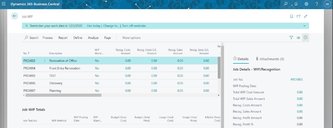 Job WIP Functionality in Business Central (Part 3 of 3) - Dynamics ...