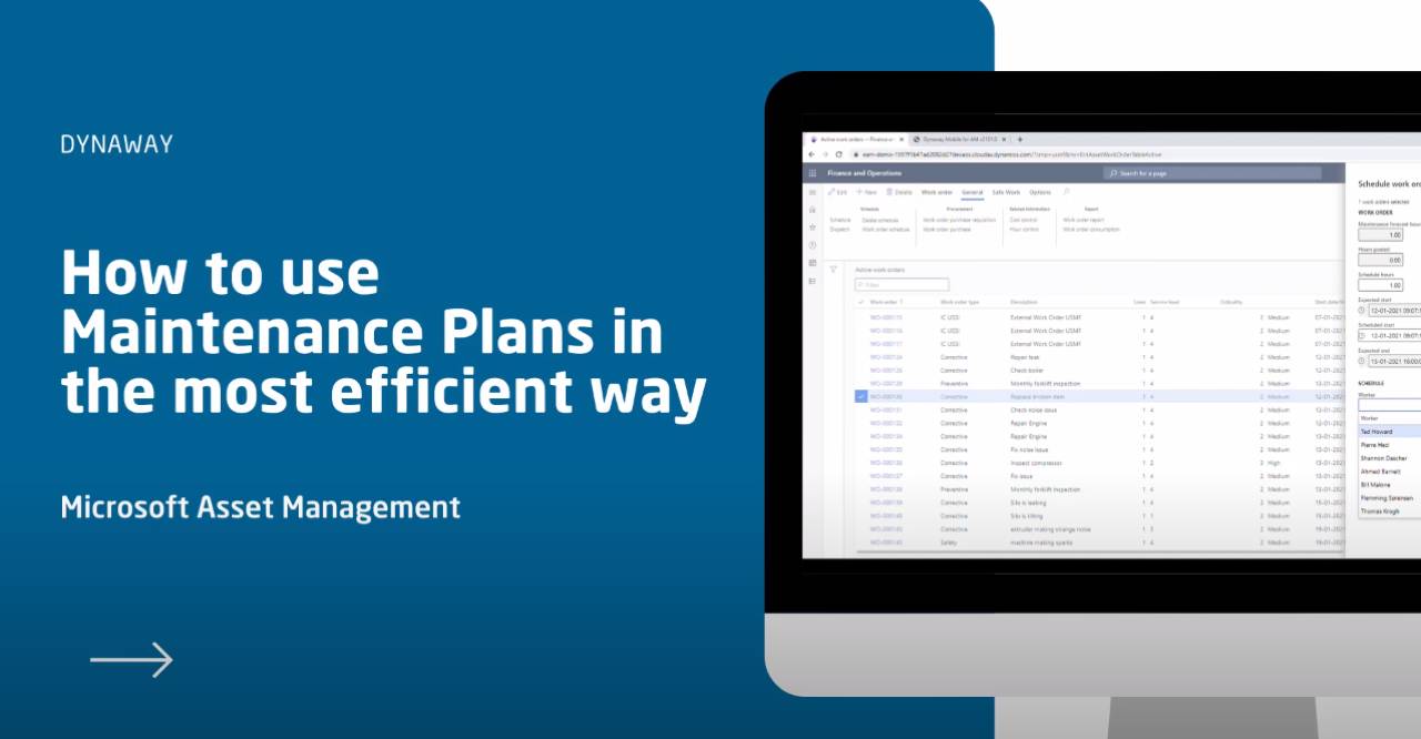 How to use Maintenance Plans in Microsoft Asset Management - Dynamics ...