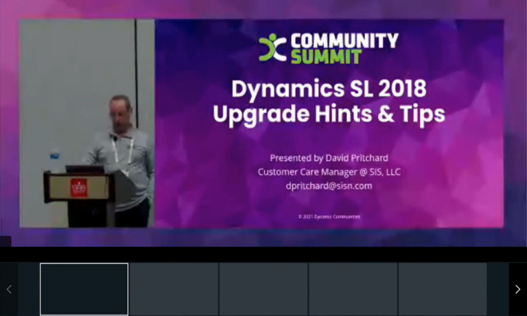Dynamics SL Upgrade Hints & Tips - Dynamics Communities