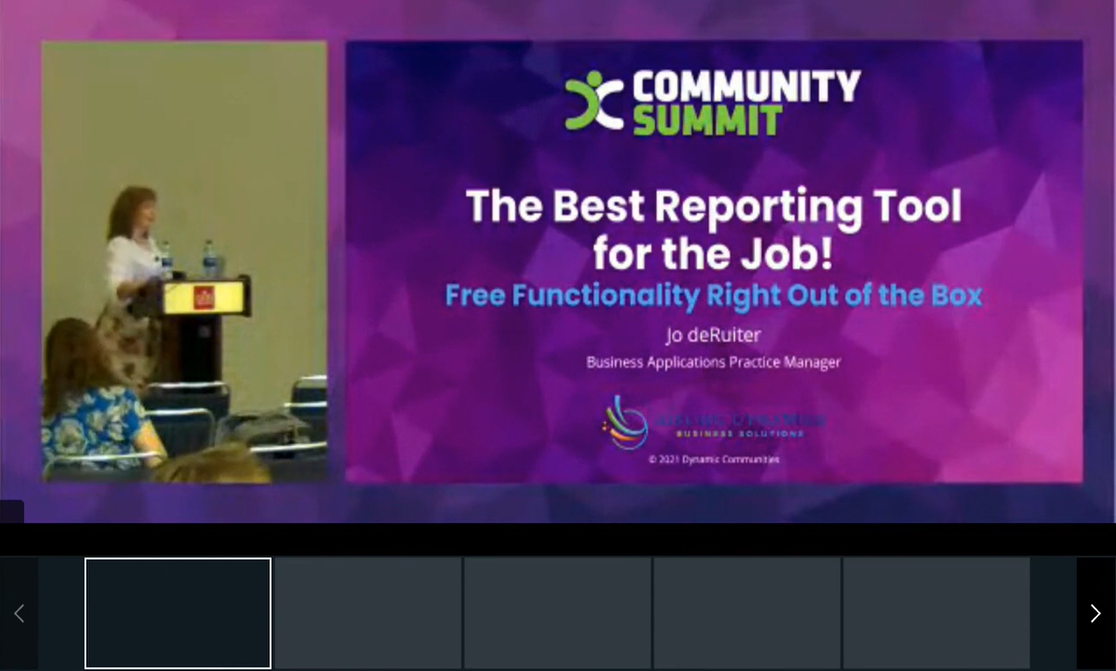 The Right Reporting Tool for the Job - Dynamics Communities