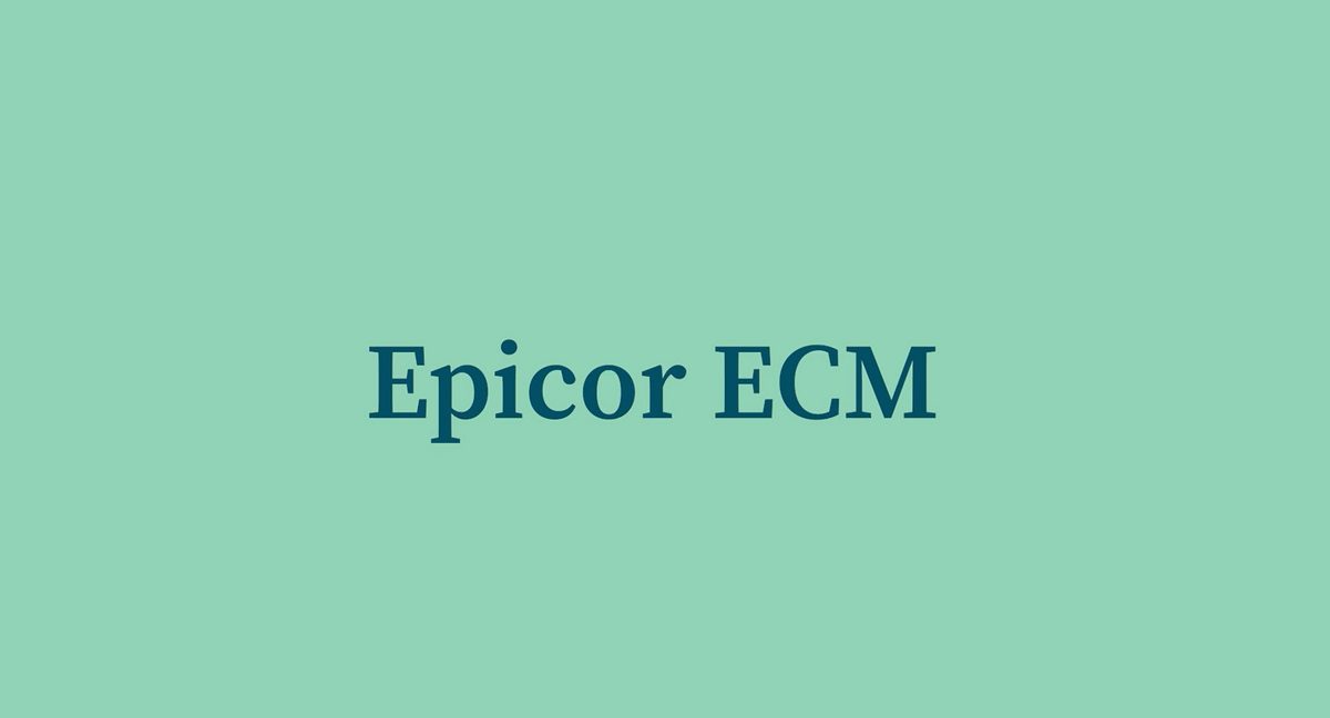 Epicor ECM - Dynamics Communities