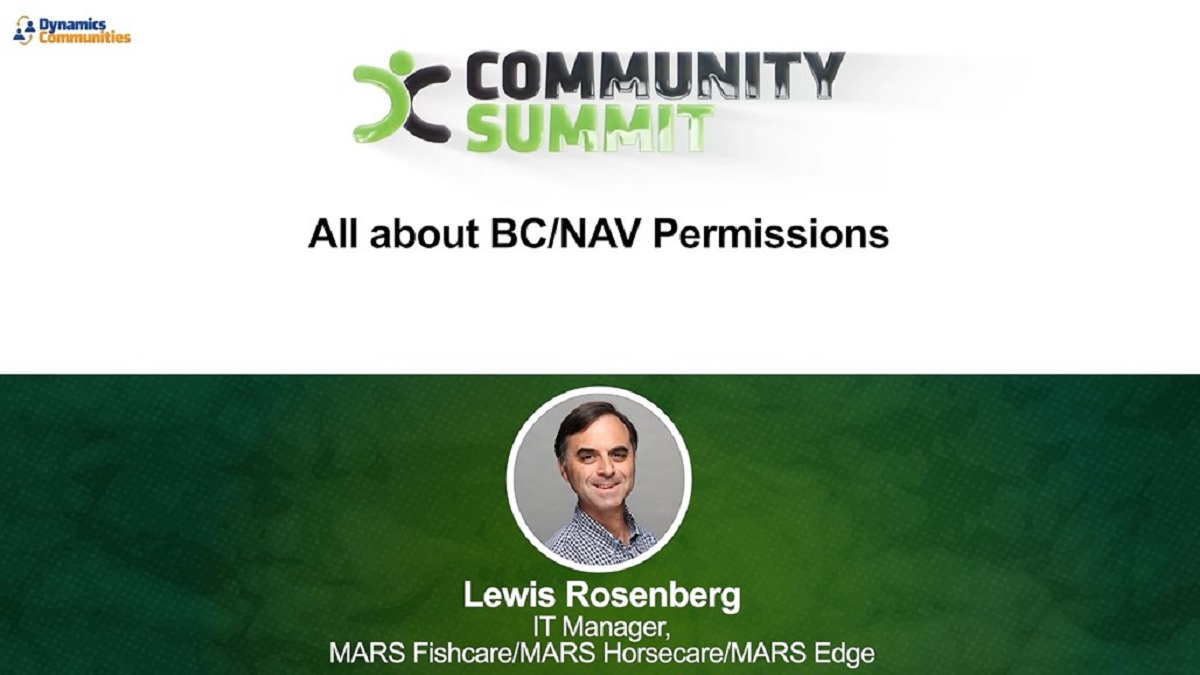 All about BC/NAV Permissions - Dynamics Communities