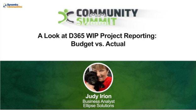 A Look at D365 WIP Project Reporting: Budget vs. Actual - Dynamics ...