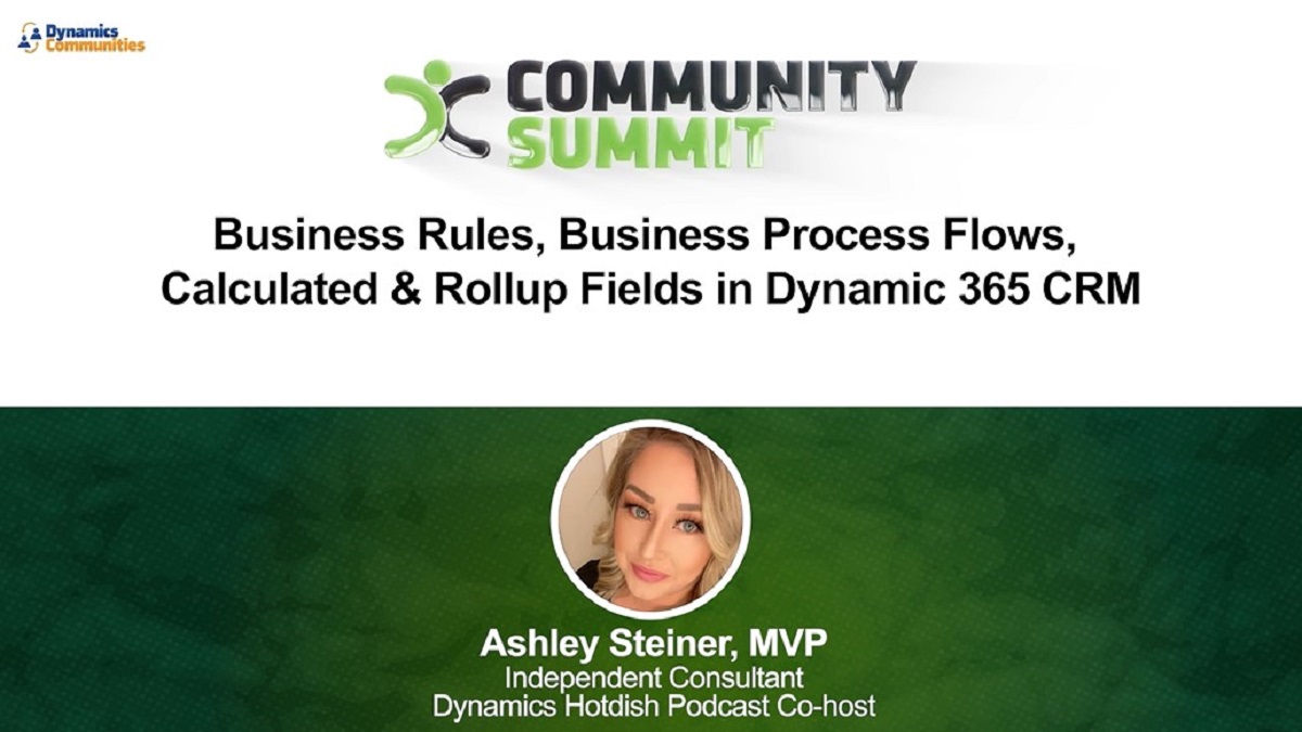 Business Rules Business Process Flows Calculated And Rollup Fields In Dynamic 365 Crm Dynamics