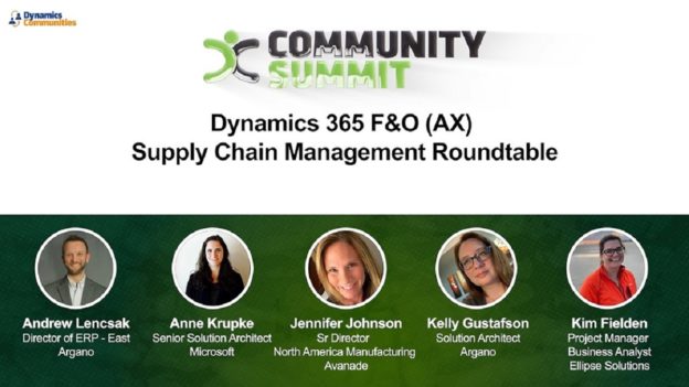 Dynamics 365 F&O (AX) Supply Chain Management Roundtable - Dynamics Communities