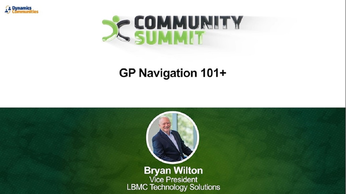 GP Navigation 101+ - Dynamics Communities