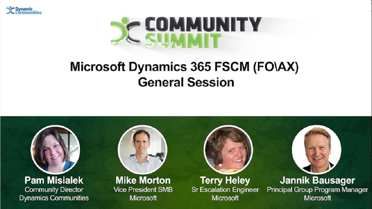 Microsoft Dynamics GP General Session - Dynamics Communities