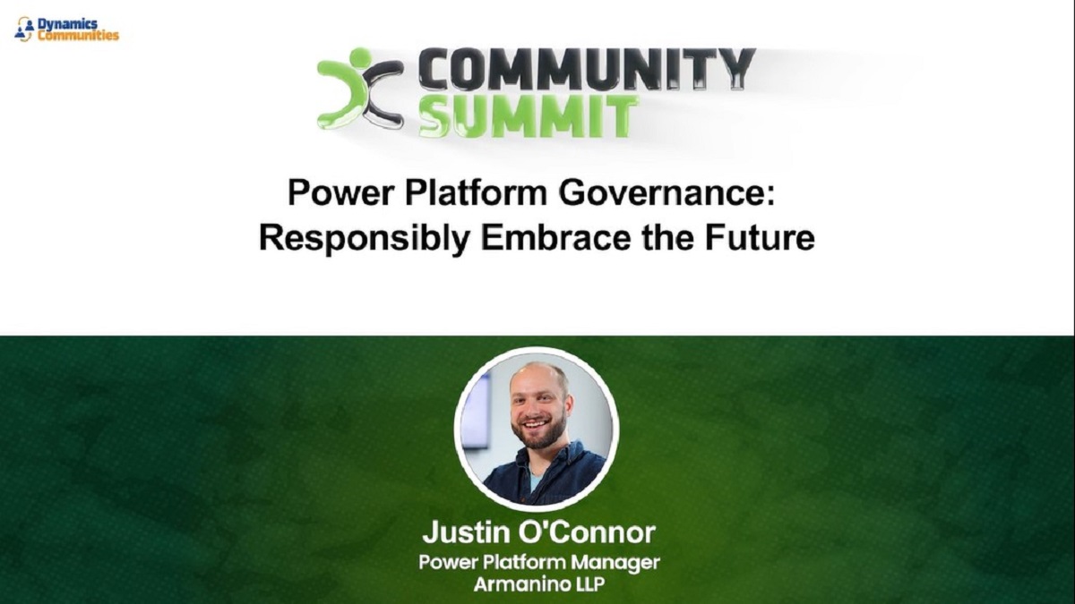 Power Platform Governance - Responsibly Embrace the Future - Dynamics ...