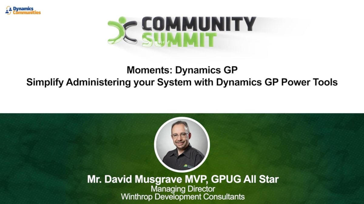 Dynamics GP Power Tools to Simplify Administering Access