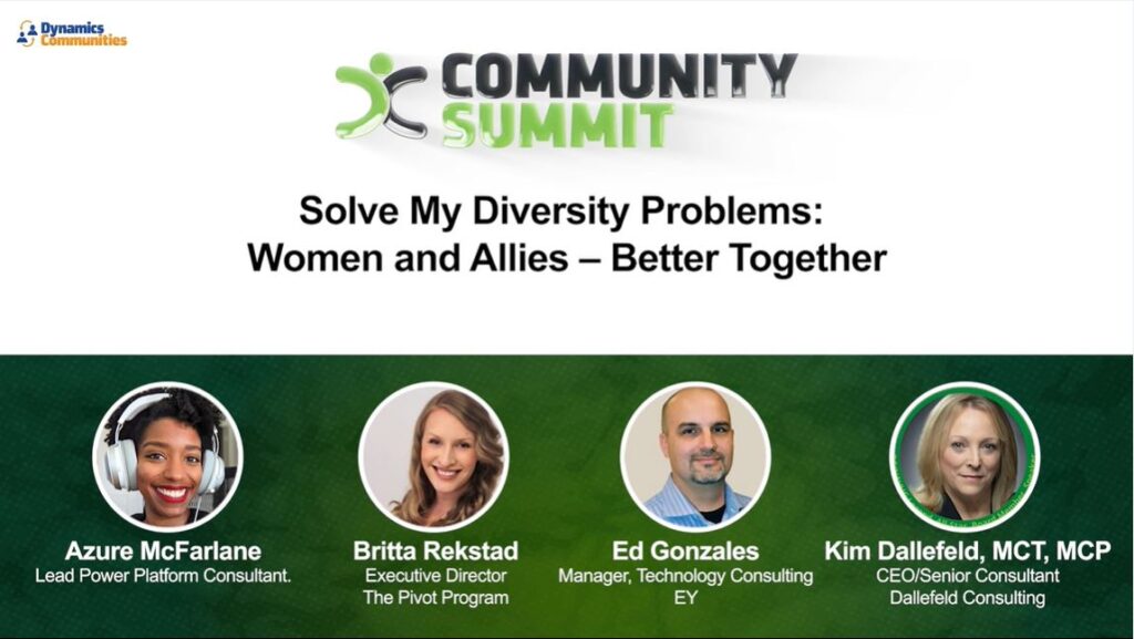 Solve My Diversity Problems: Women and Allies – Better Together - Dynamics Communities