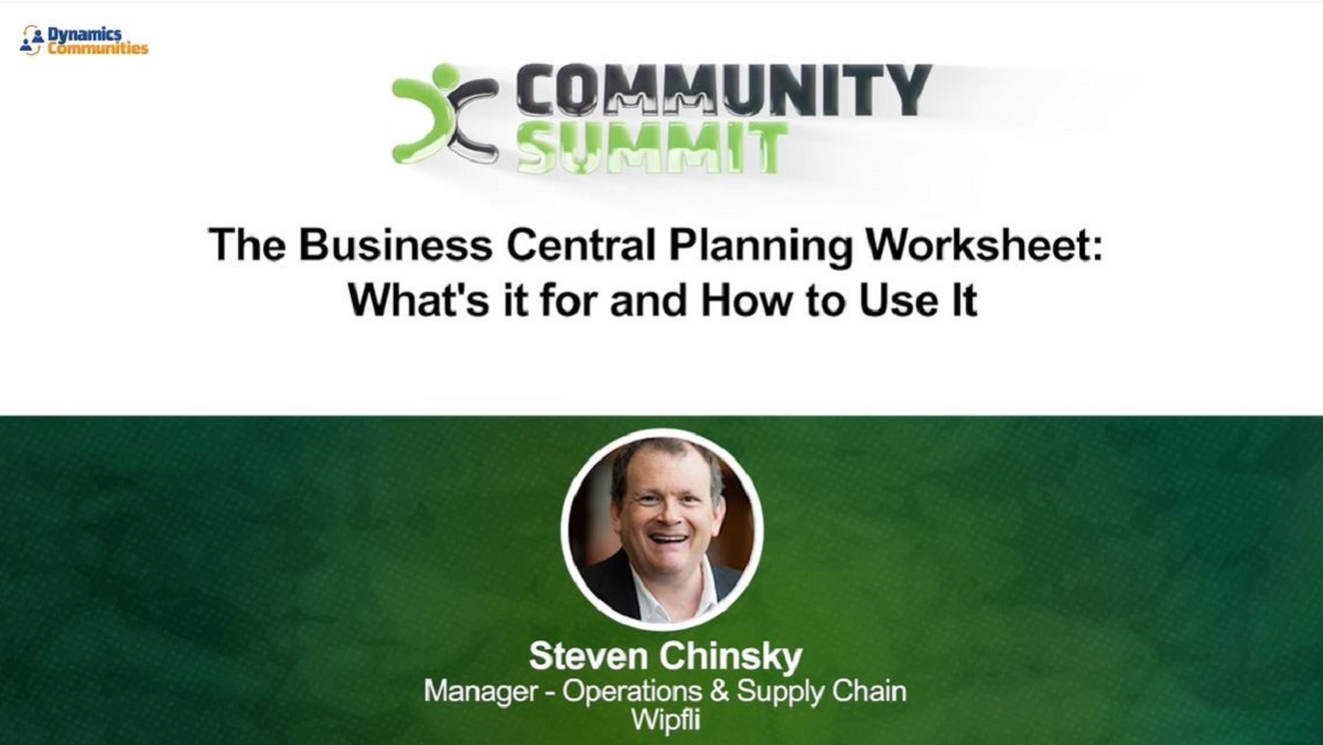 The Business Central Planning Worksheet: What's it for and How to Use ...