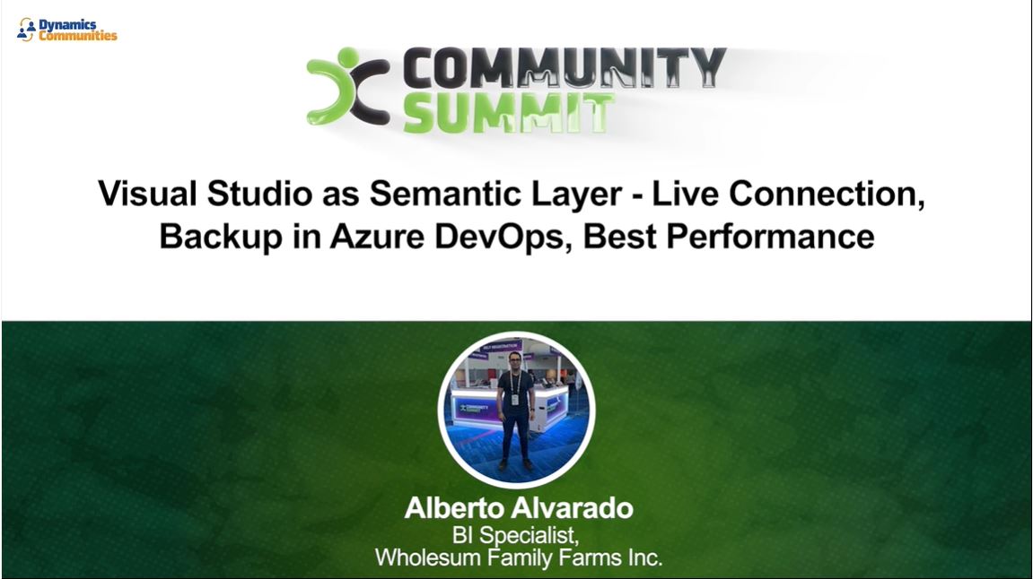 Visual Studio as Semantic Layer - Live Connection, Backup in Azure ...