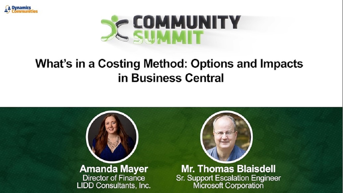 What’s in a Costing Method - Options and Impacts in Business Central ...
