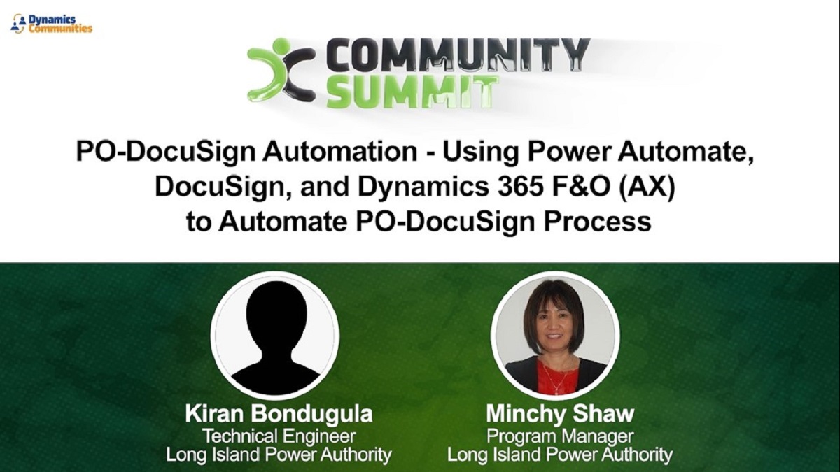 PO-DocuSign Automation - Using Power Automate, DocuSign, and Dynamics ...