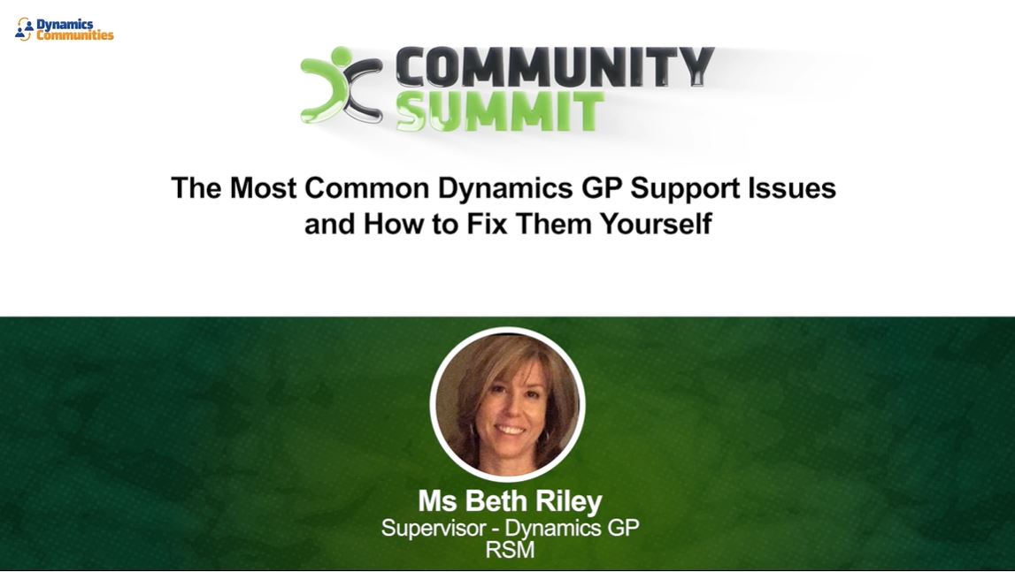 The Most Common Dynamics GP Support Issues and How to Fix Them Yourself ...
