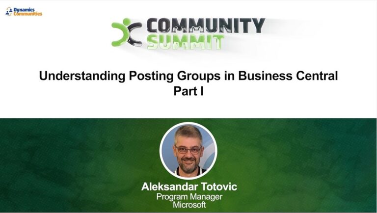 Understanding Posting Groups in Business Central – Part I - Dynamics ...