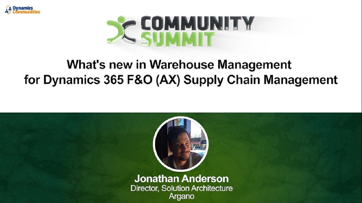 What's new in Warehouse Management for Dynamics 365 F&O (AX) Supply ... What's new in Warehouse Management for Dynamics 365 F&O (AX) Supply ...