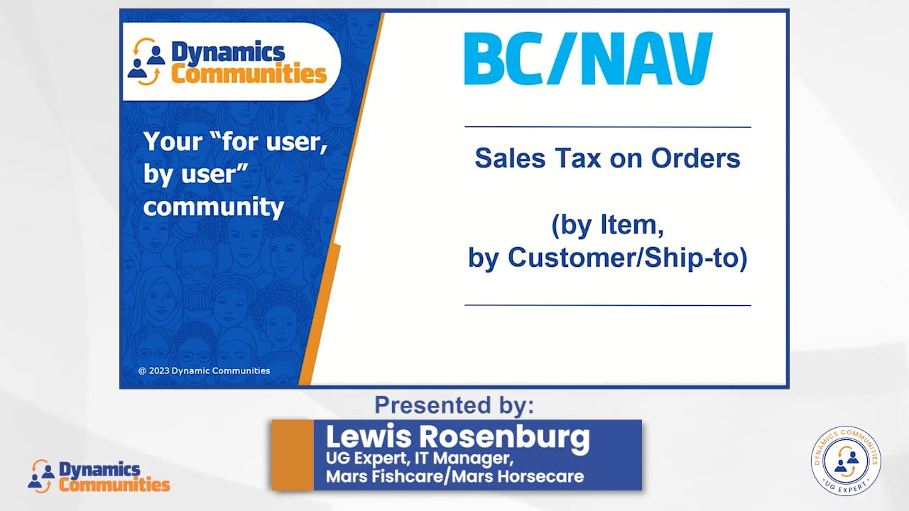 How to Set Up Tax Groups in Business Central