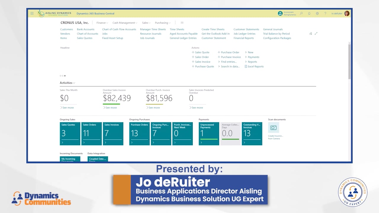 Designing Business Central: Chart of Accounts