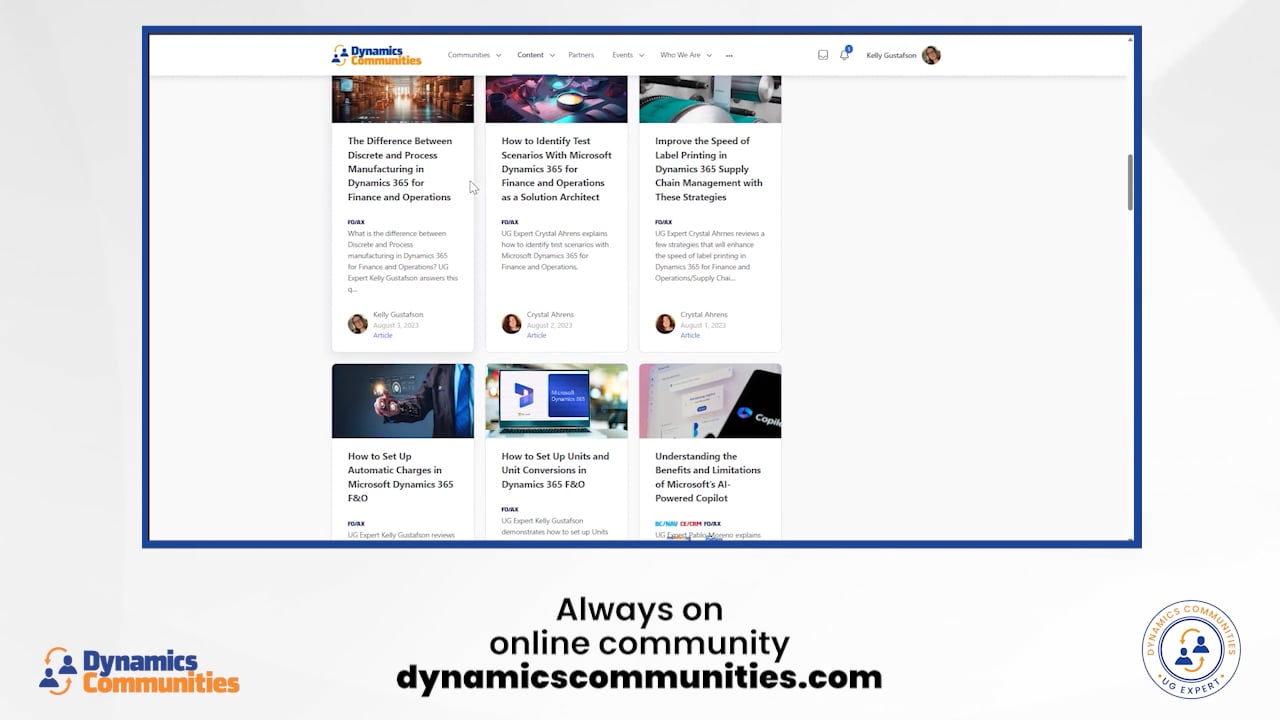 Navigating Dynamics Communities for the Dynamics 365 Finance ...