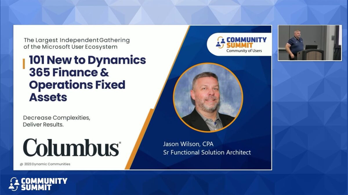 101 New To Dynamics 365 Finance And Operations Fixed Assets Dynamics