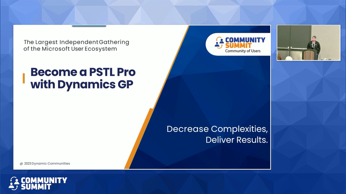 Become a PSTL Pro with Dynamics GP! - Dynamics Communities