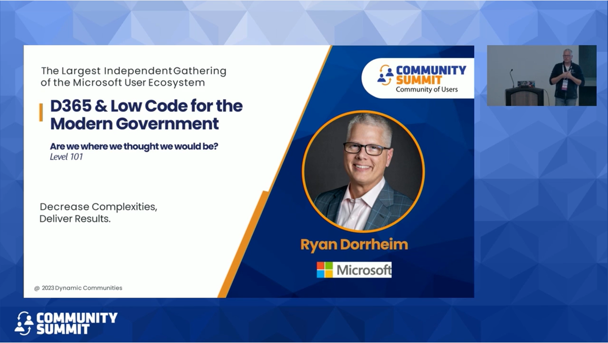 D365 & Low Code for the Modern Government - Dynamics Communities