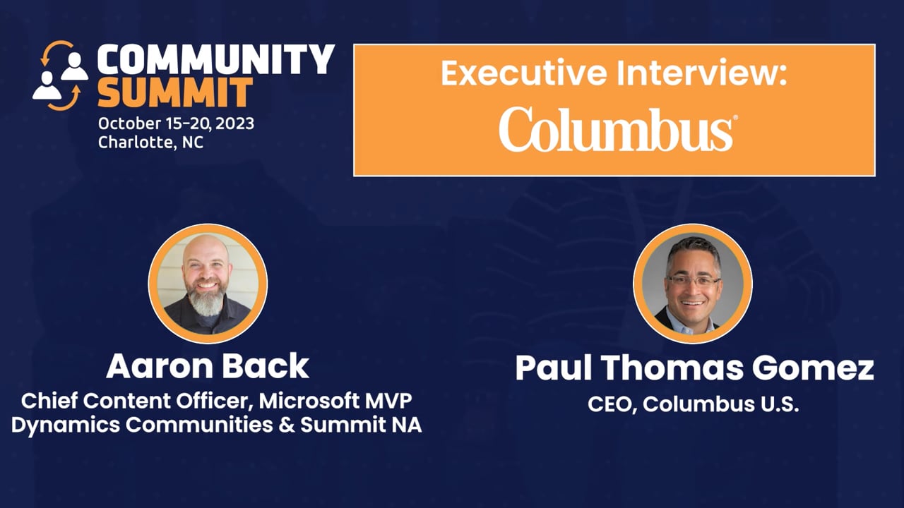 Community Summit 2023: Executive Interview with Columbus