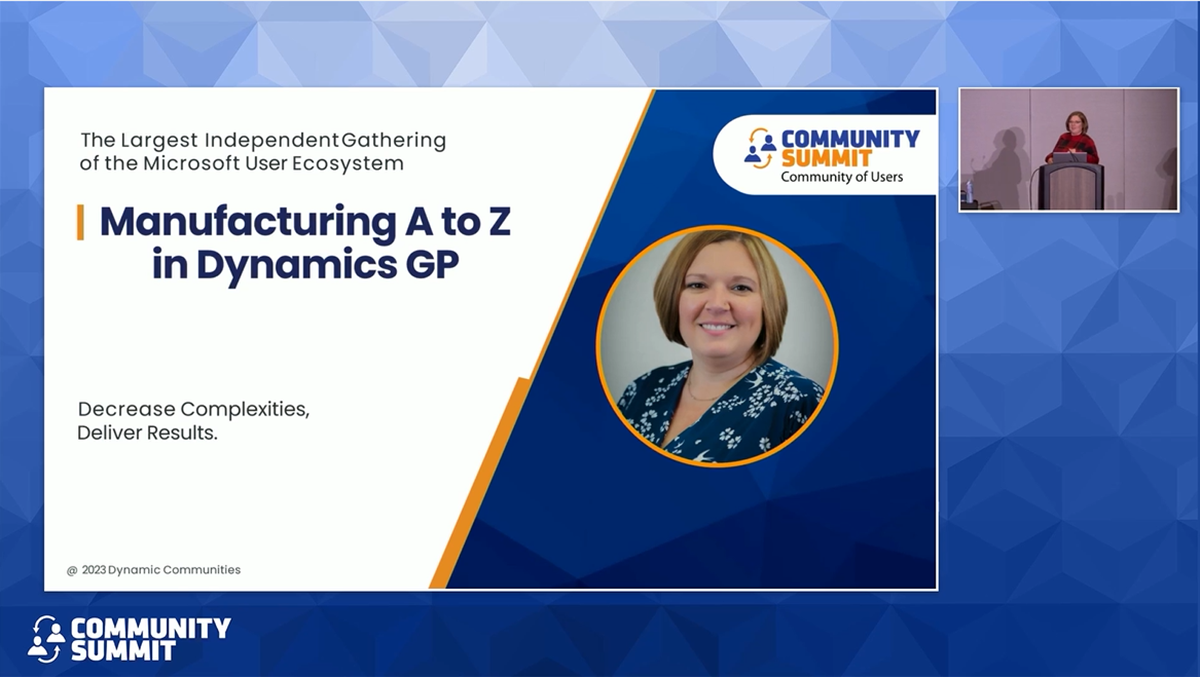 Manufacturing A to Z in Dynamics GP - Dynamics Communities