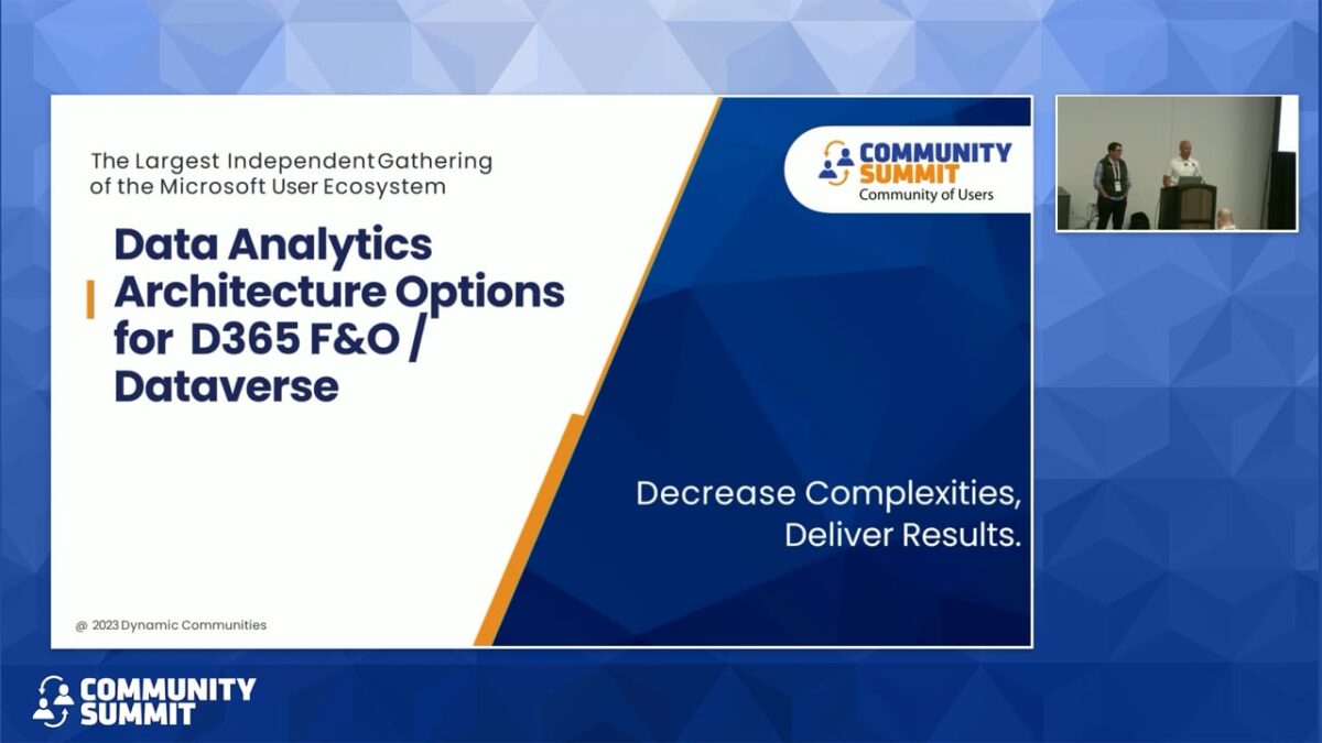 Data Analytics Architecture Options For Dynamics 365 Fandoax And Cecrm Dynamics Communities