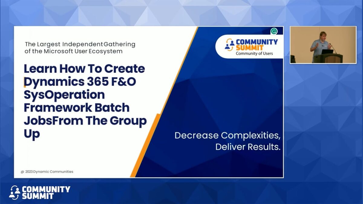 Learn How To Create D365 SysOperation Framework Batch Jobs From The Ground Up - Dynamics Communities