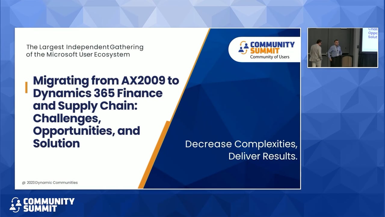 Upgrading from AX2009 to Dynamics 365 Finance and Supply Chain: Challenges, Opportunities, and ...
