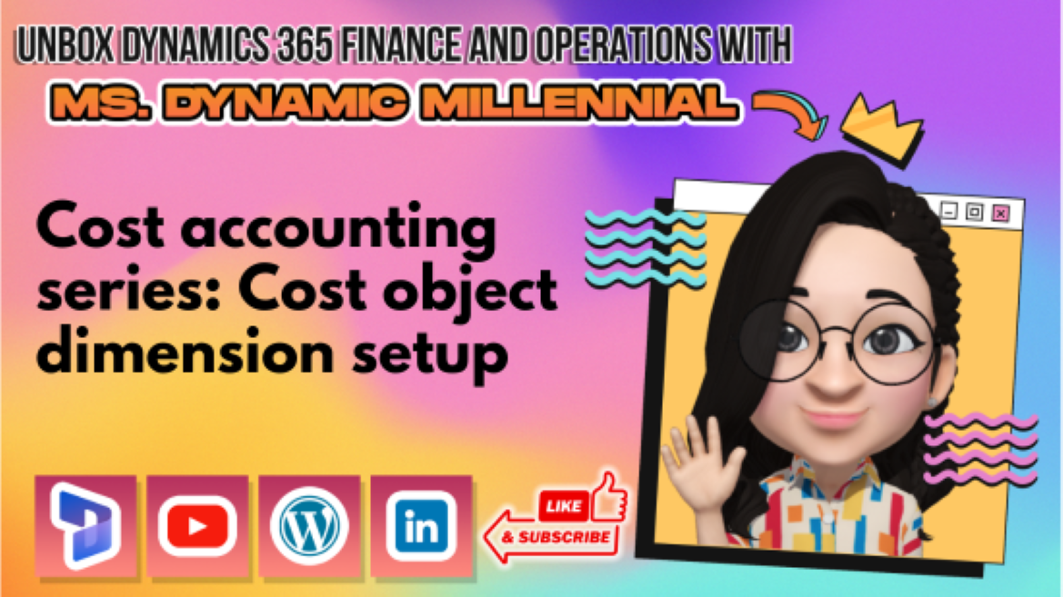 Cost Accounting Series Cost Object Dimensions Setup Dynamics