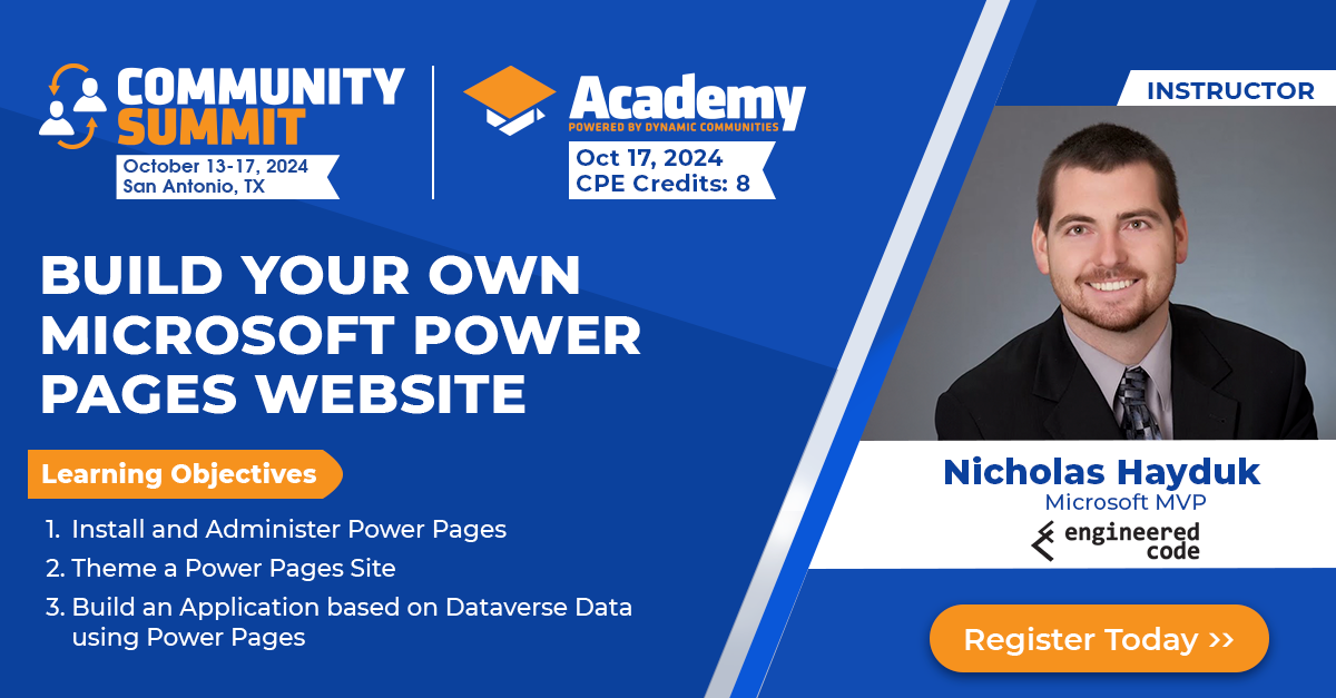 Academy Preview: Build Your Own Microsoft Power Pages Website