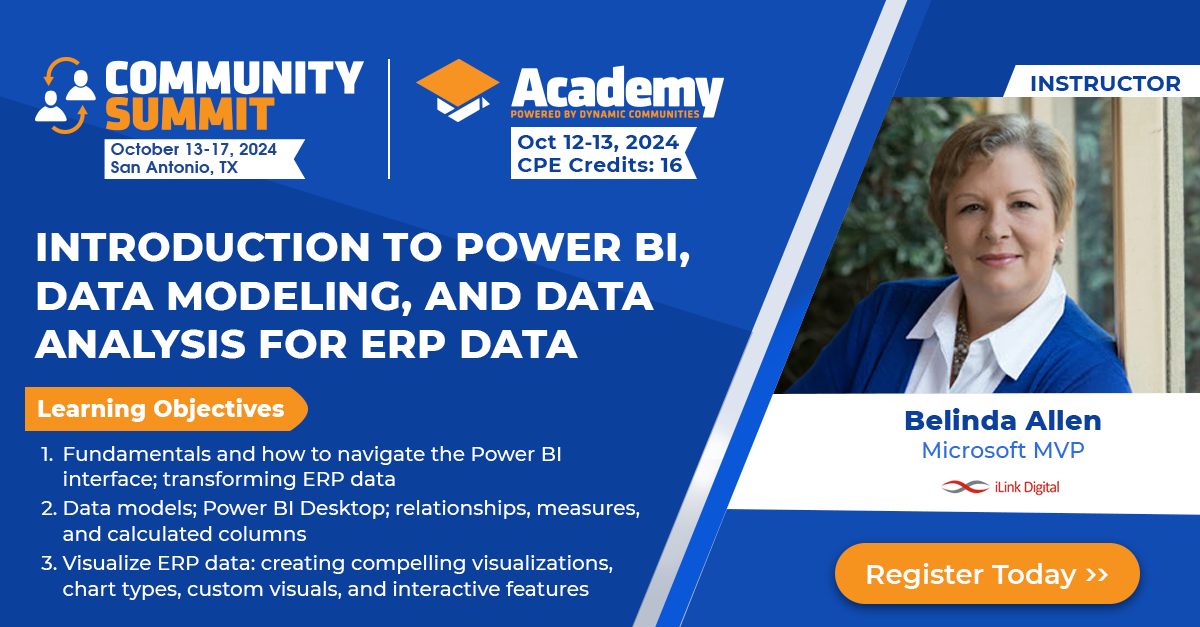 Academy Preview: Introduction to Power BI, Data Modeling, and Data Analysis for ERP Data