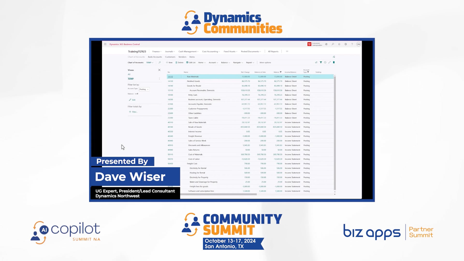 Understanding Chart of Account Balances in Business Central