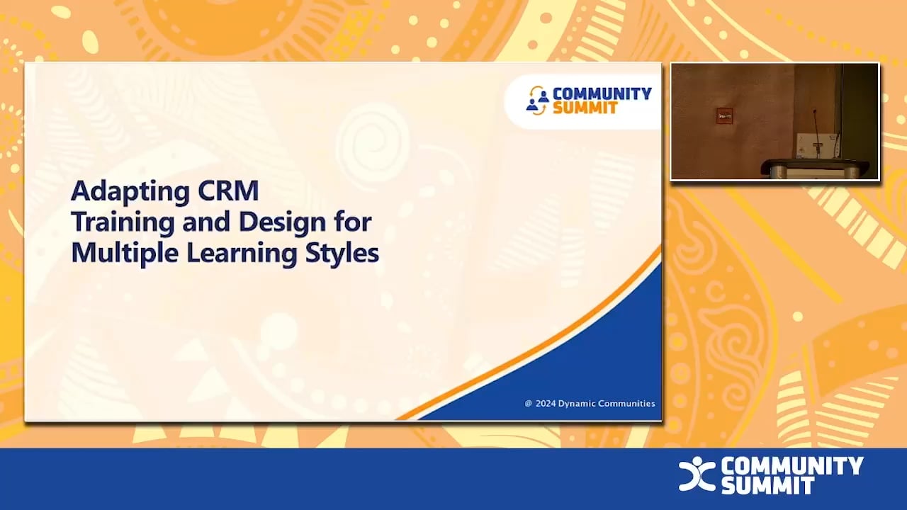 Adapting CRM Training and Design for Multiple Learning Styles ...
