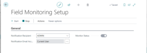 Monitoring Field Changes in Microsoft Dynamics 365 Business Central