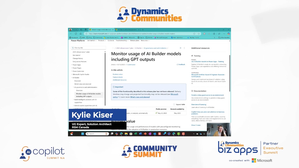 Power Platform Release Wave 1 2025: Previewing AI Builder Activity - Dynamics Communities