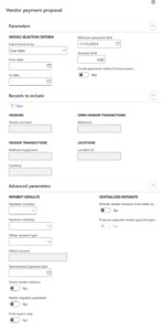 Creating a Payment Proposal in Dynamics 365 Finance & Operations