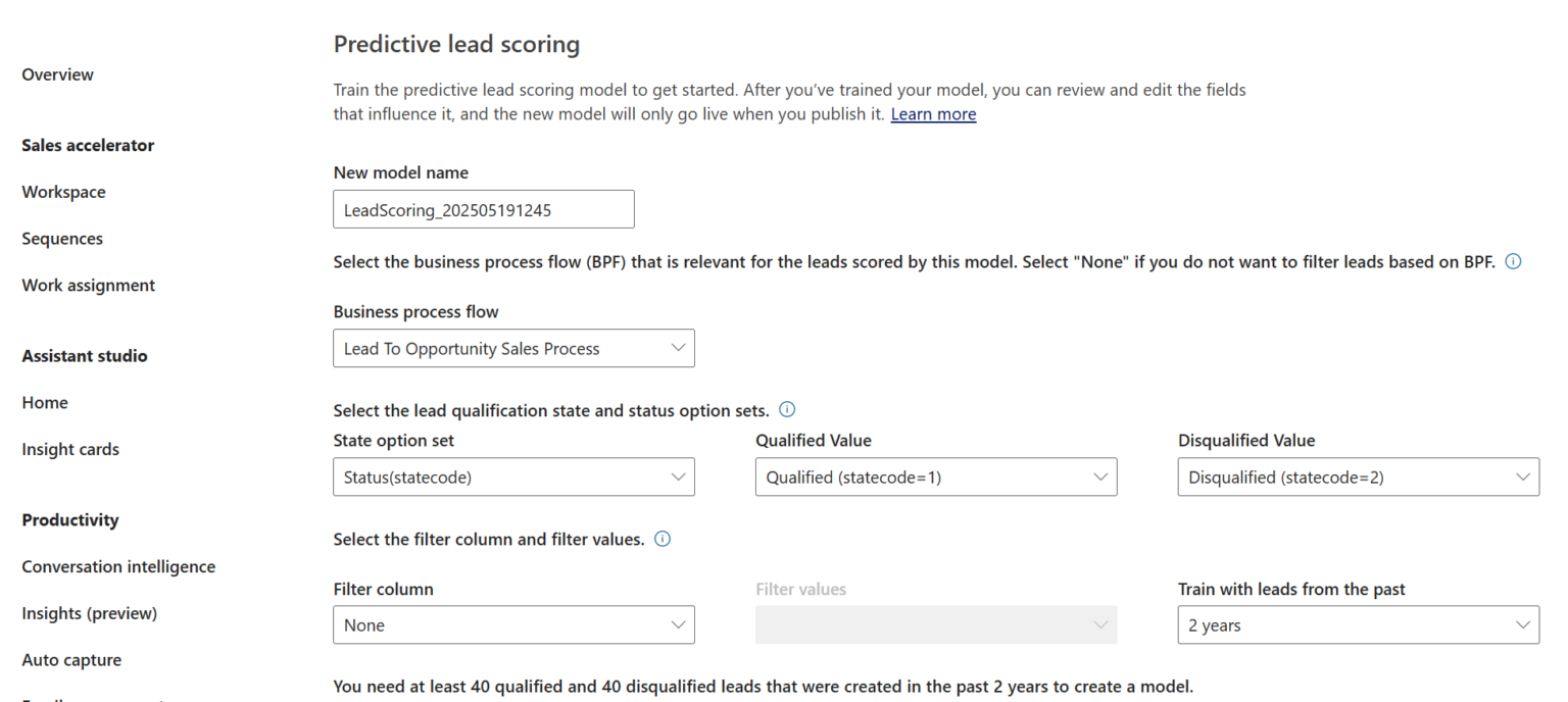 Smarter Selling with Predictive Lead Scoring in Dynamics 365 Sales