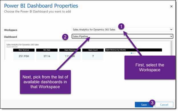 How To Embed Power Bi Dashboard In Dynamics 365 Customer Engagement