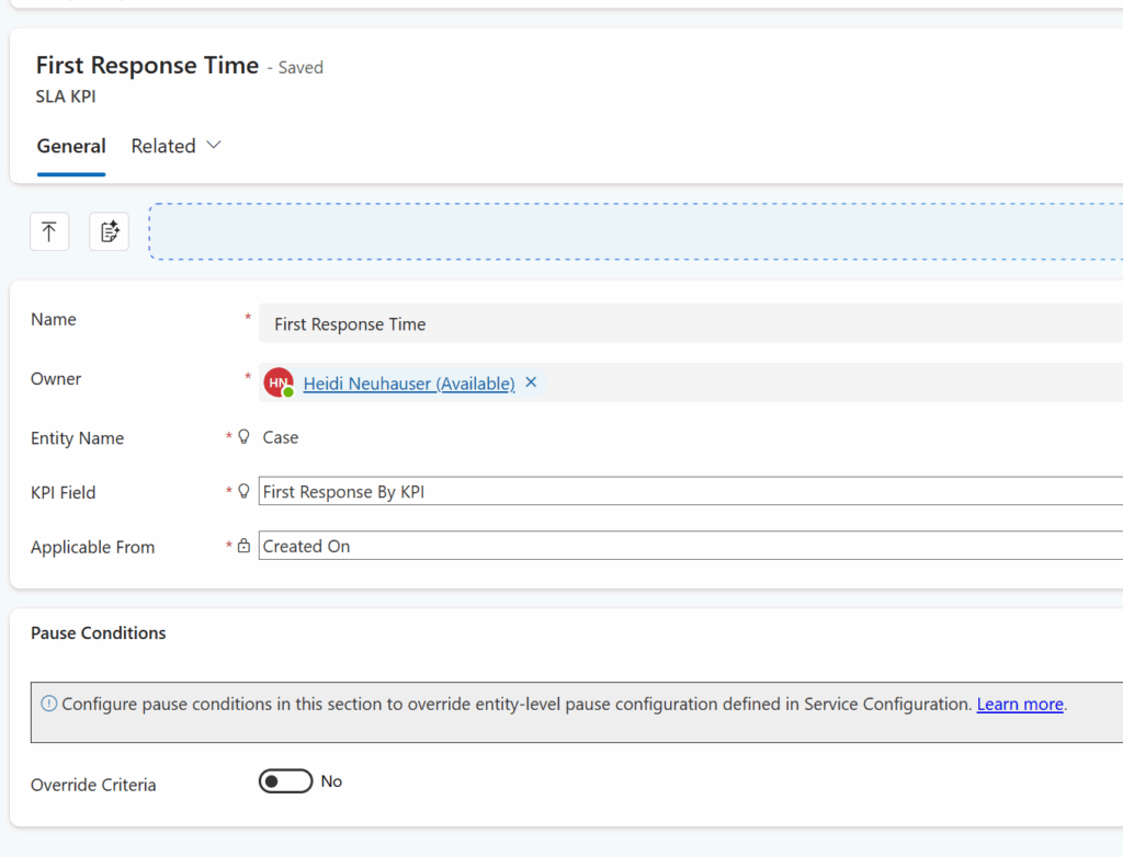 Understanding the SLA Dataverse Tables
