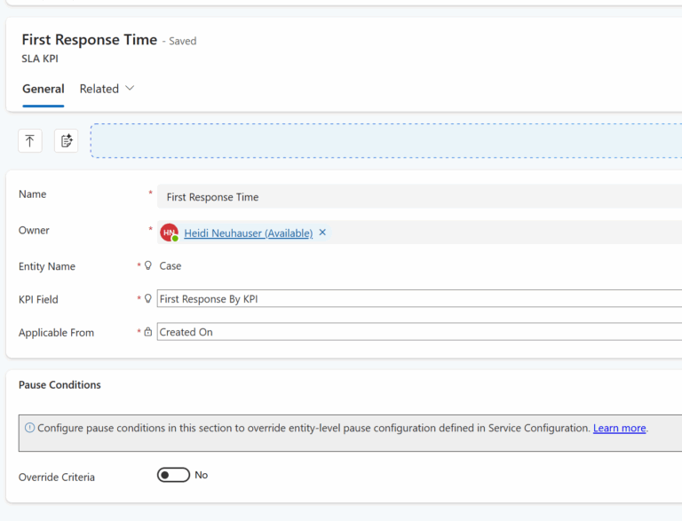 Understanding the SLA Dataverse Tables