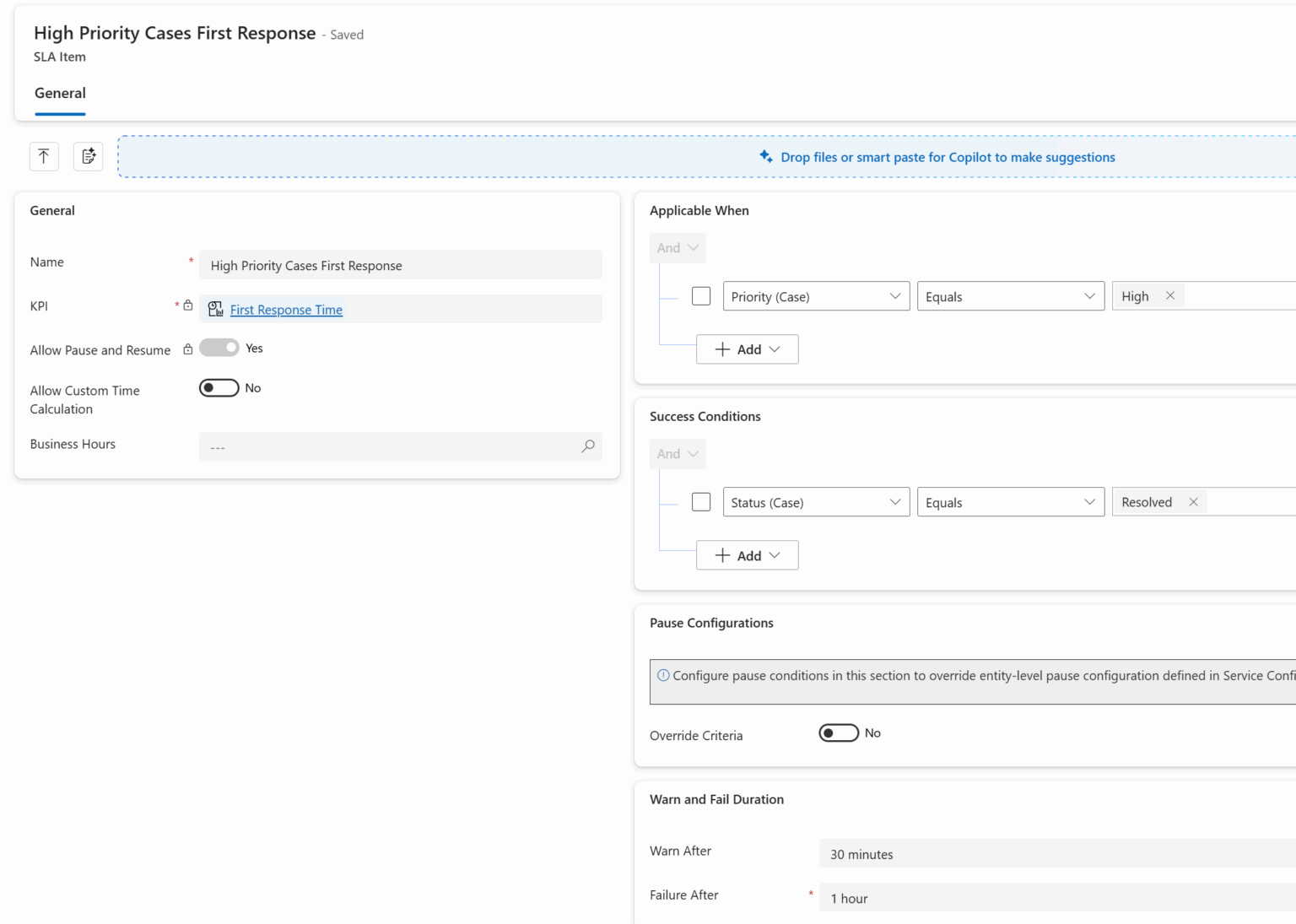 Understanding the SLA Dataverse Tables