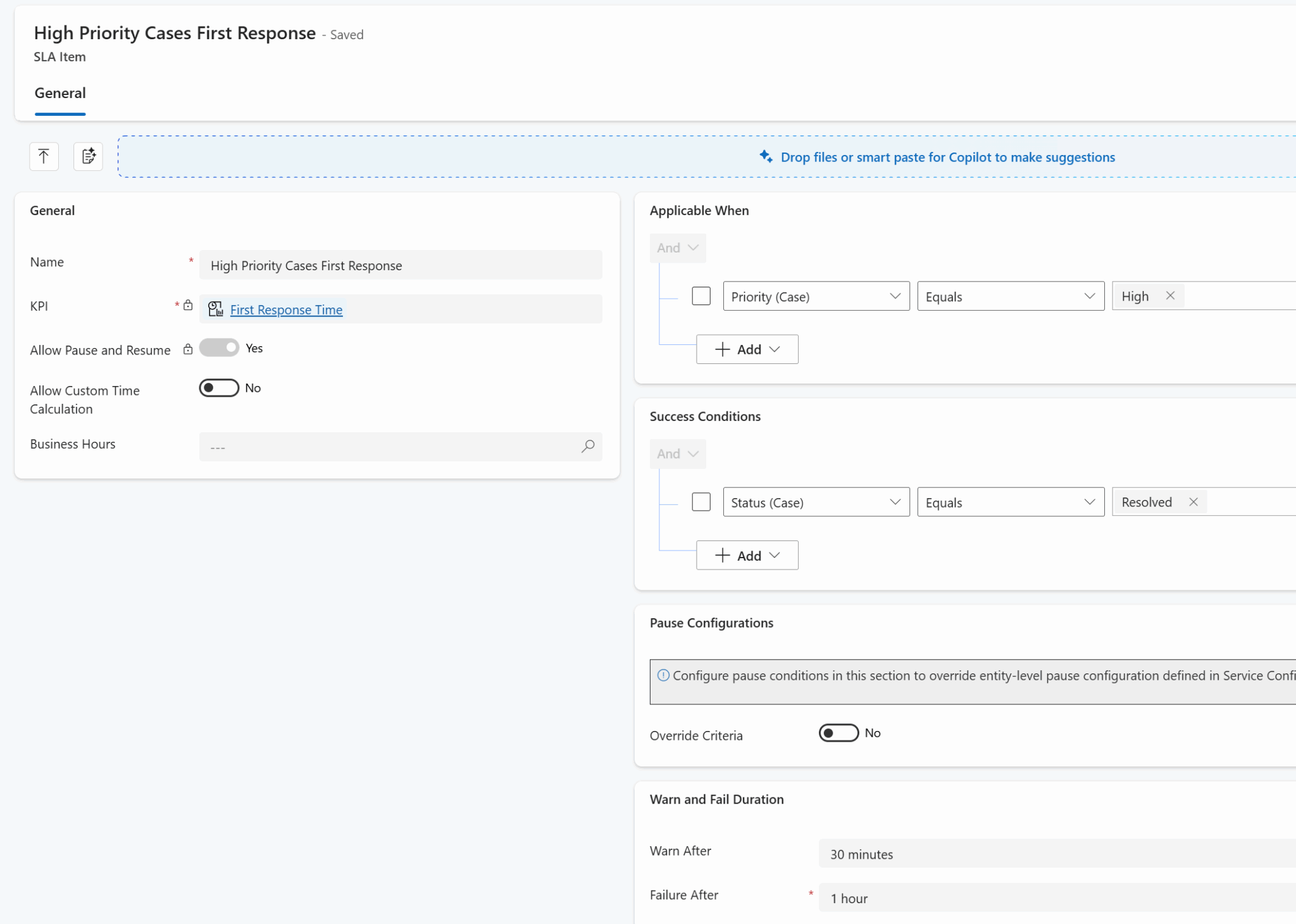 Understanding the SLA Dataverse Tables