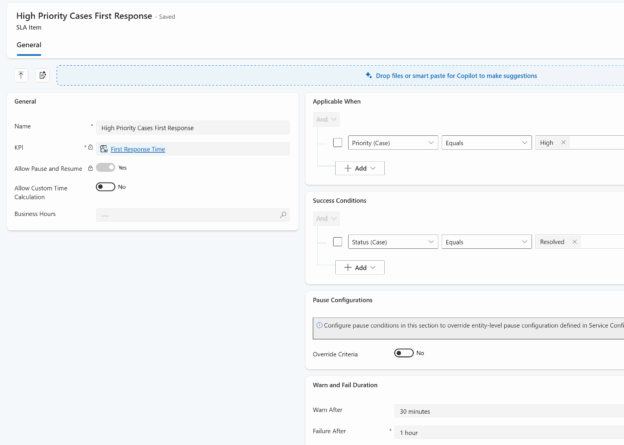 Understanding the SLA Dataverse Tables