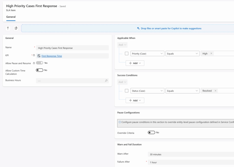 Understanding the SLA Dataverse Tables