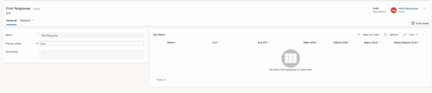 Understanding the SLA Dataverse Tables